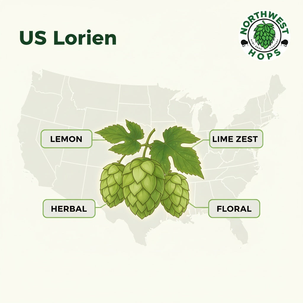 2023 US Lorien Hops – Lemon, Melon & Herbal Aroma | Northwest Hops