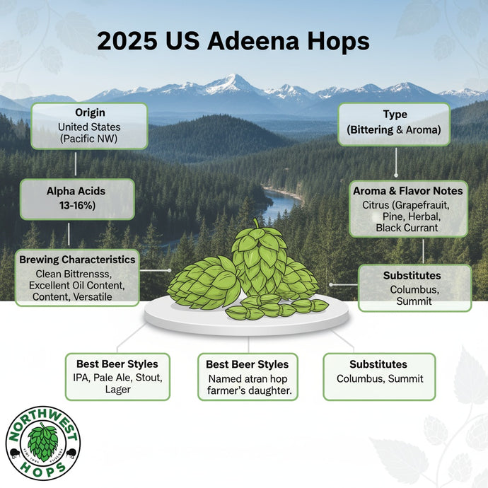 2025 US Adeena Hop Pellets – Premium American Aroma Hops | Northwest Hops